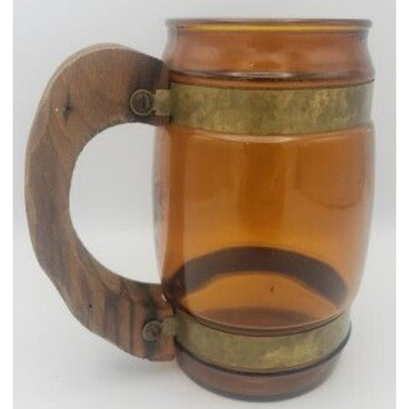 Siesta Ware | Dining | Vintage Siesta Ware 97s Amber Barrel Glass 525 ...